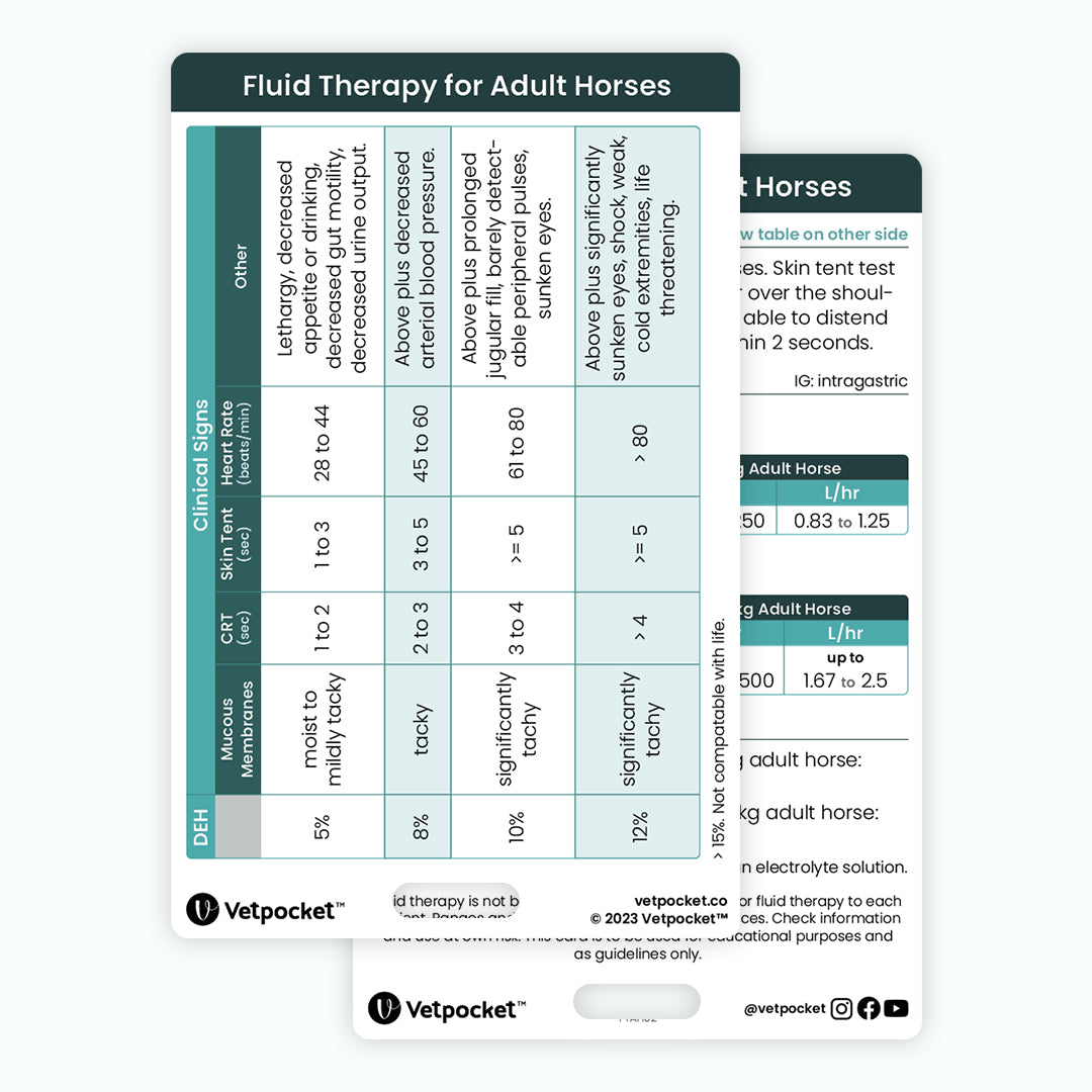 Vetpocket - Large Animal Reference Card Bundle